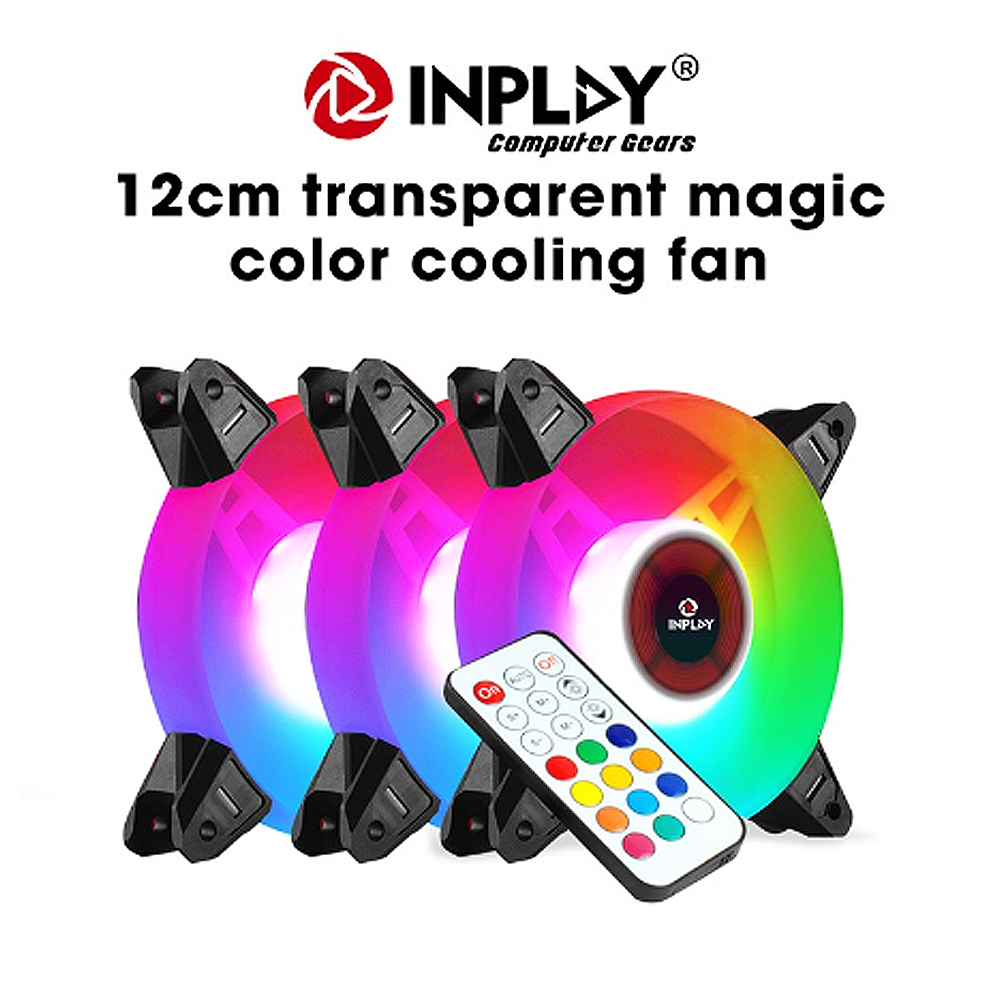 INPLAY RGB fan 120MM cooling fan computer case fan mute high wind ...