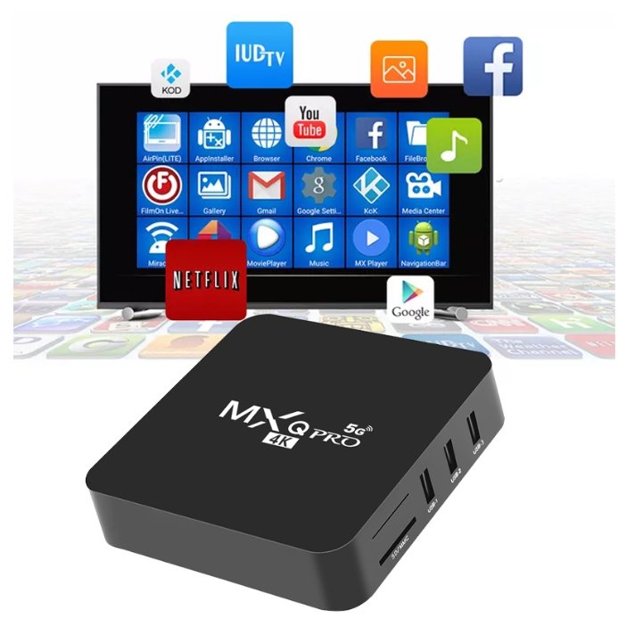 Original MXQ Pro TV Box 4k 5g 4gb 64gb Android Smart Digibox Tv Box for ...