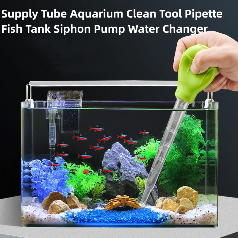 Supply Tube Aquarium Clean Tool Pipette Fish Tank Siphon Pump Water ...