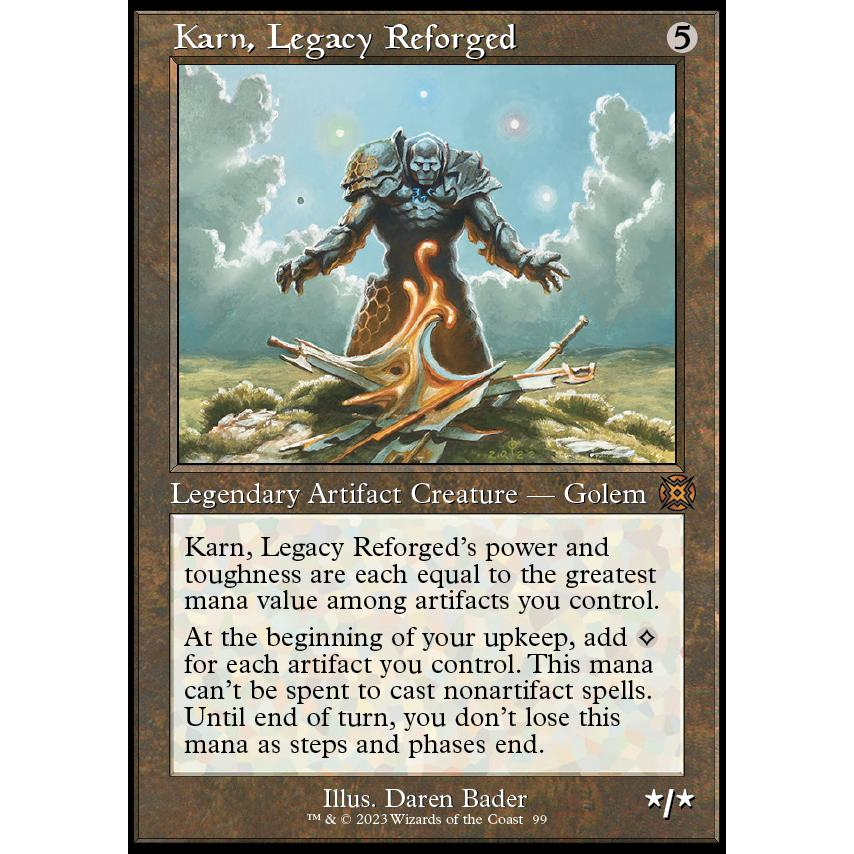 Karn, Legacy Reforged Mythic MTG March of the Machine Aftermath Magic ...