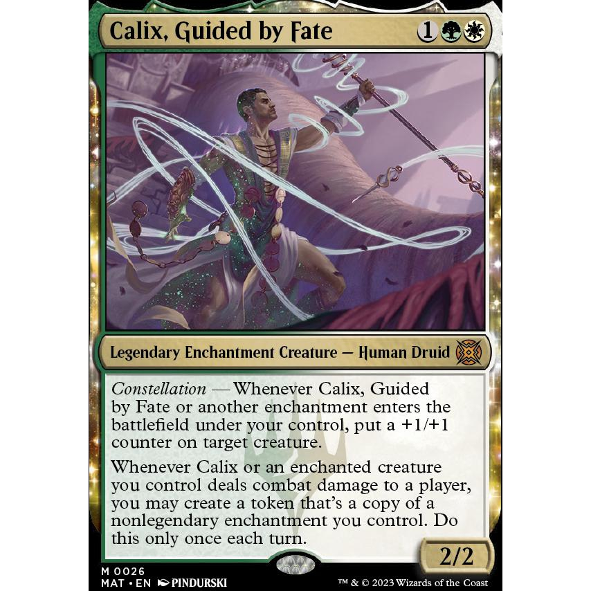 Calix, Guided by Fate Mythic MTG March of the Machine Aftermath Magic ...