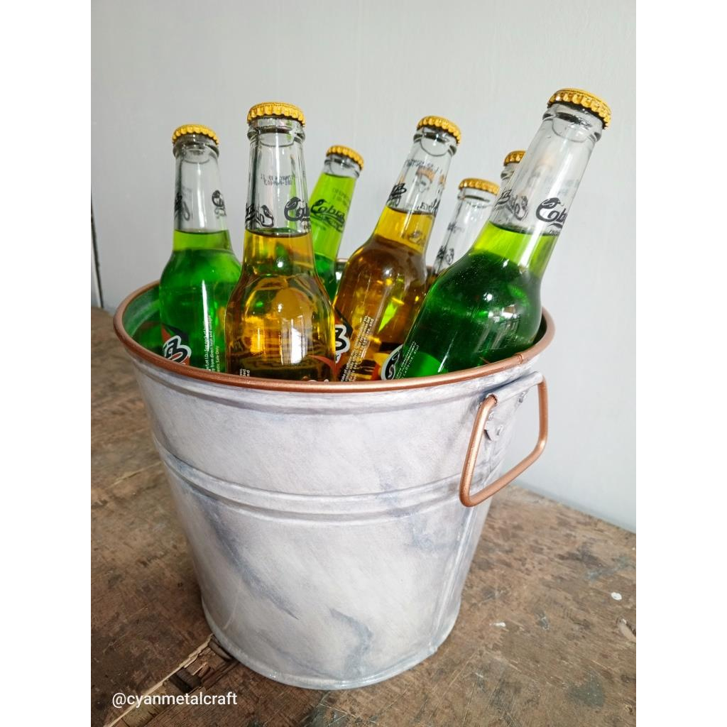 Metal Ice Bucket Round | Shopee Philippines