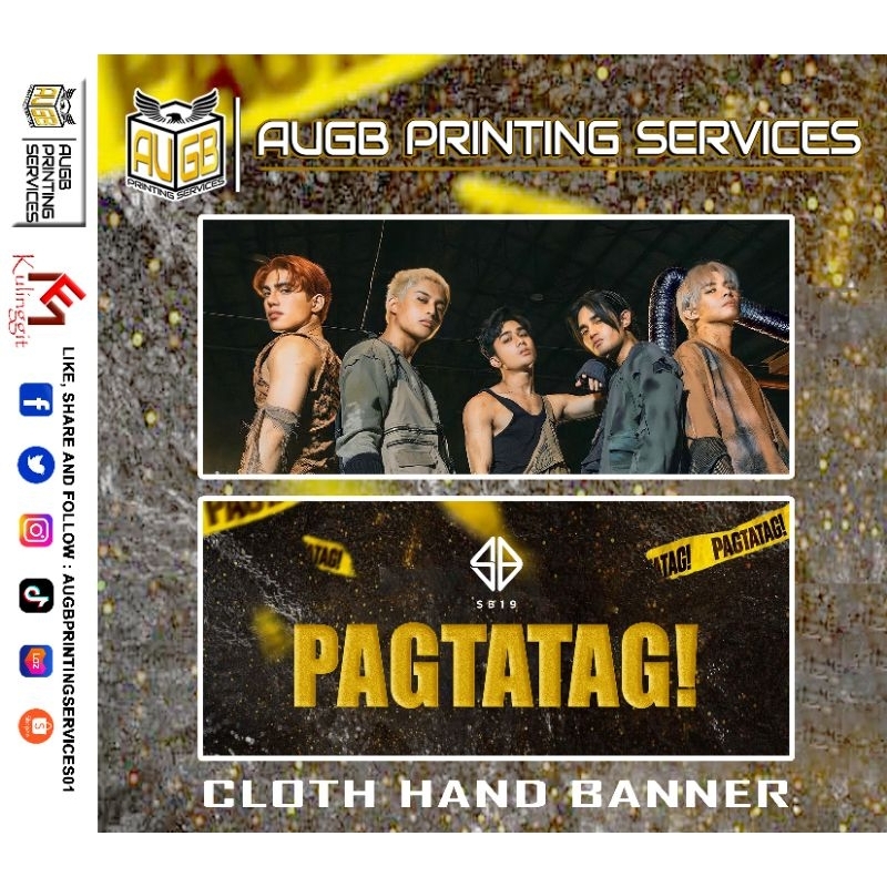 SB19 PAGTATAG | WYAT Cloth Hand Banner (approx 12cmx28cm) | Shopee ...