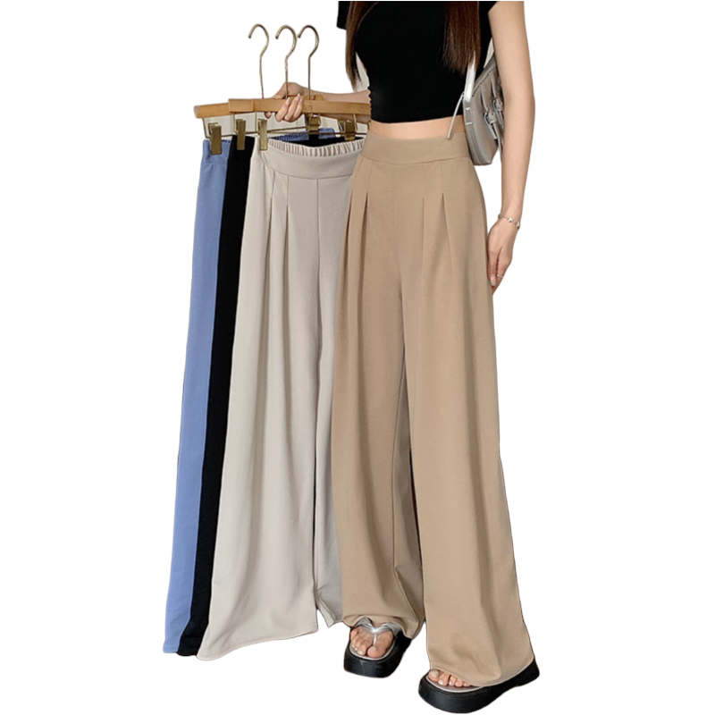 Casual Plain High Waist Square Pants For Her Good Quality JF268 ...