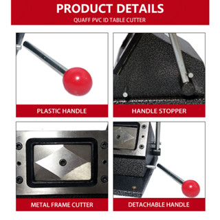 QUAFF PVC Die Cutter Heavy Duty Metal Body (86x54mm) | Shopee Philippines