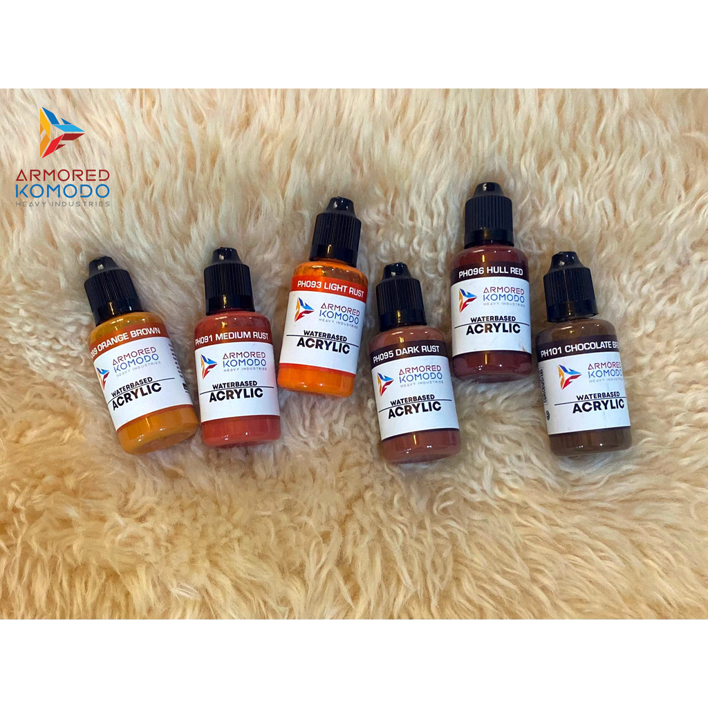 Rust Weathering Set Waterbased Acrylics Set of 6 Hobby Paints | Shopee ...