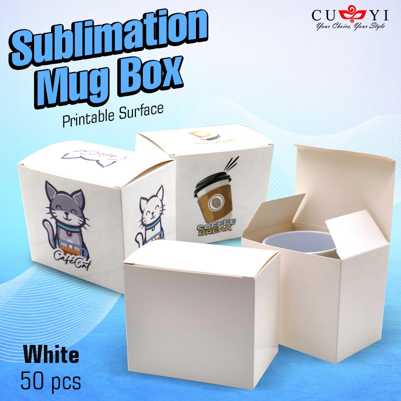 Cuyi Mug Box Full And Window Side Or Center 50 Pcs | Shopee Philippines