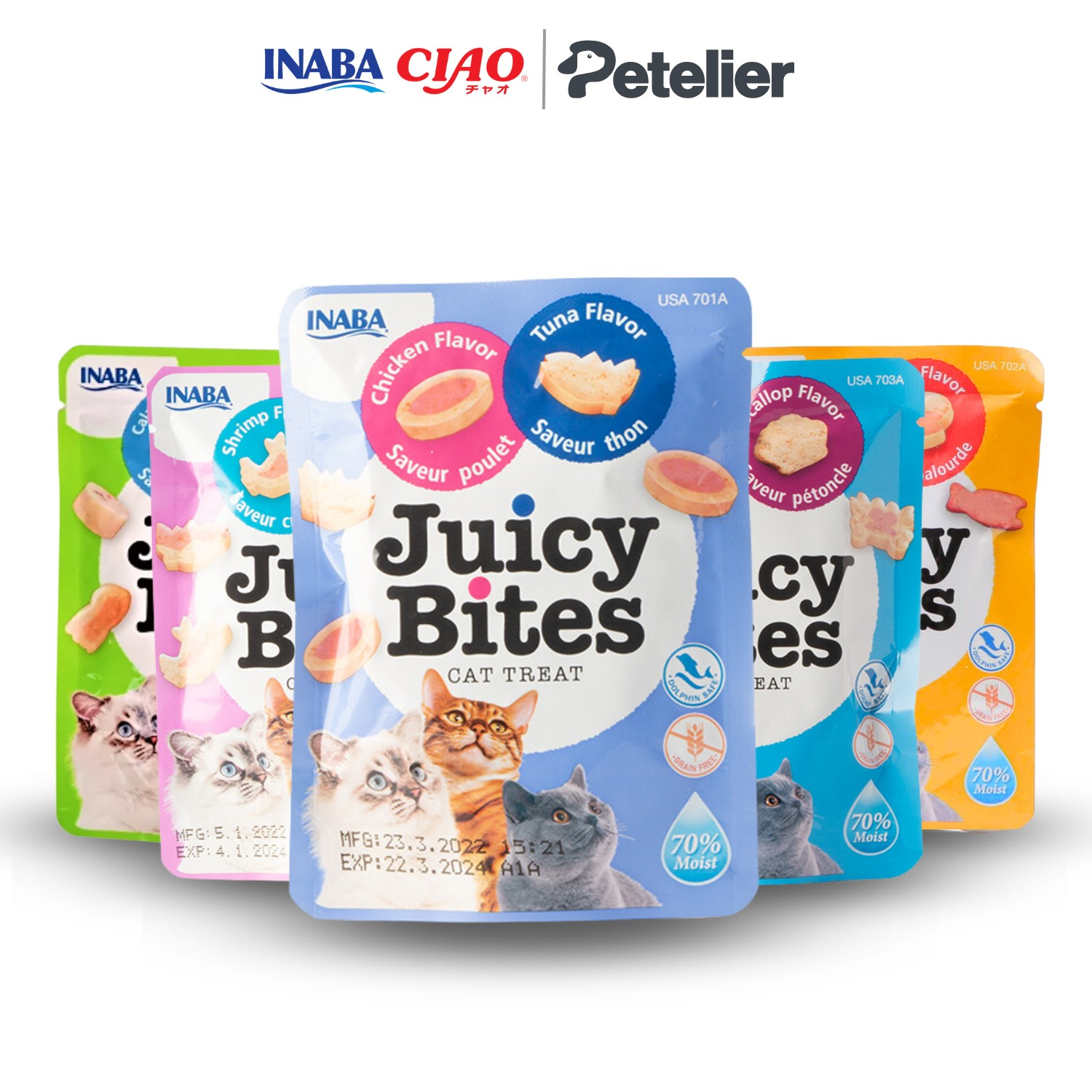 Inaba Juicy Bites Wet Cat Treats Food per Pouch Ciao 11.3g | Shopee ...