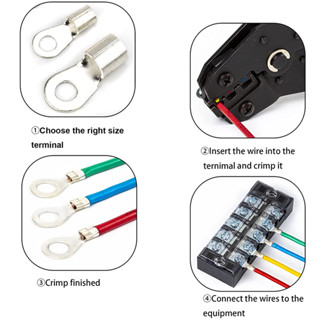320 pcs crimping terminal and pliers splicing terminal kit cold pressed ...