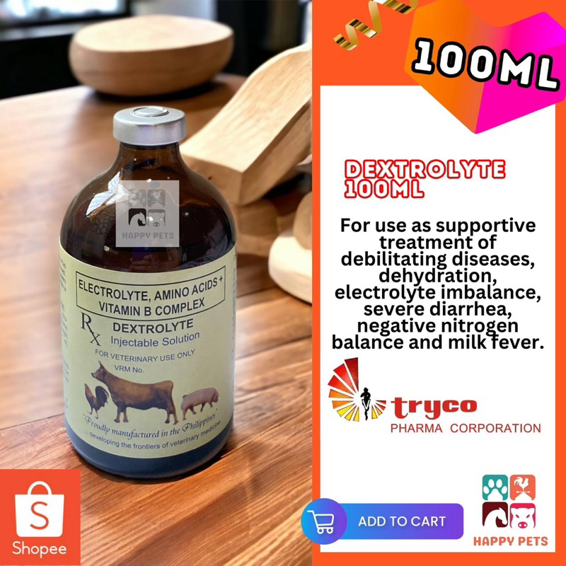 Dextrolyte 100ml Electrolyte, Amino Acids + Vitamin B-Complex | Shopee ...