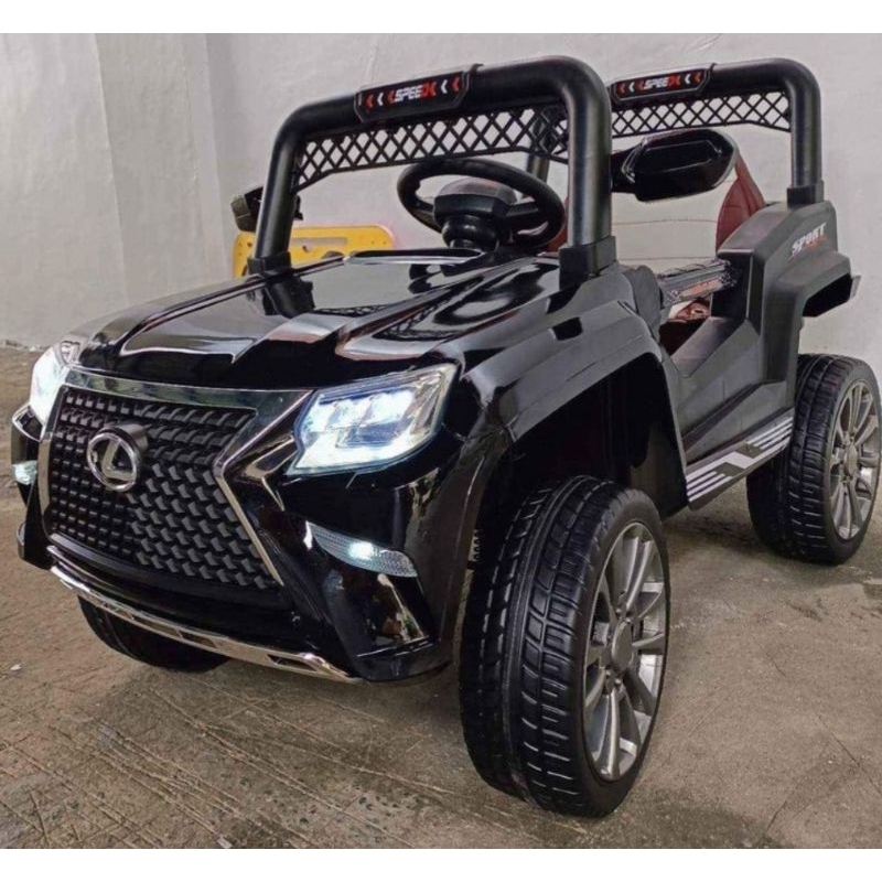 LEXUS CAR RUBBER TIRES KIDDIE ELECTRIC RIDE ON TOY REMOTE CONTROL AND ...