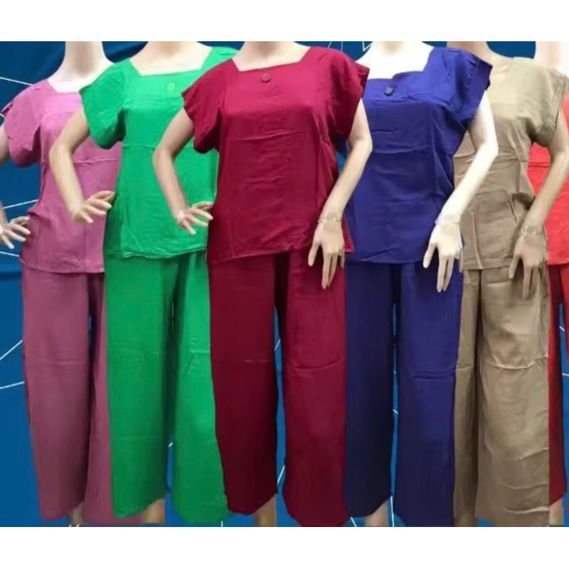 Terno Blouse And Pants Wpockets Coordinates Set Terno Boho Chalis