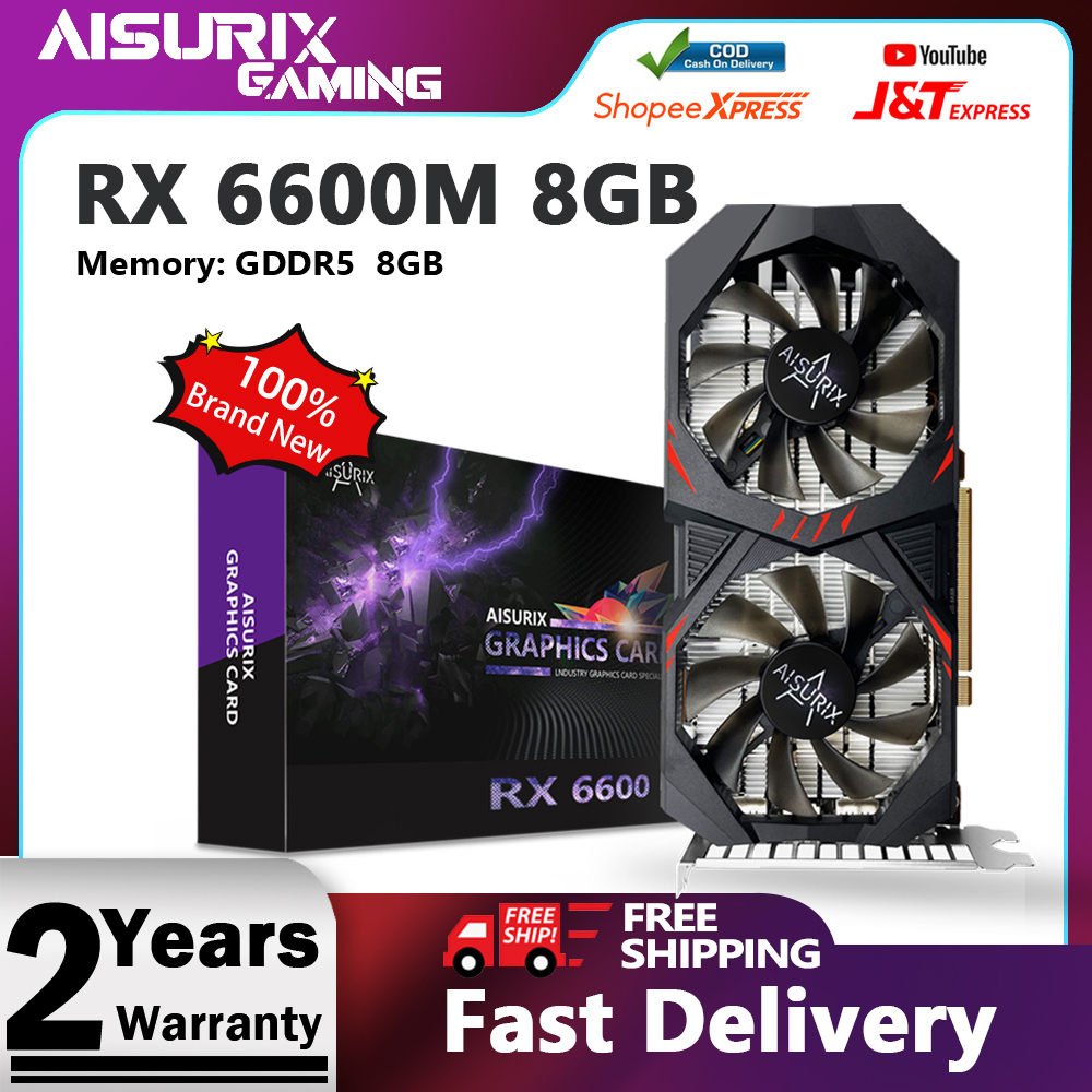 AISURIX 100% RX6600M 8G New Graphics Card ARMOR 8GB GDDR6 Video ...