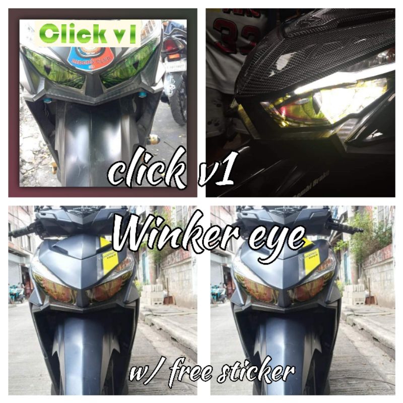 Honda click version 1/winker eye/3m adhesive | Shopee Philippines