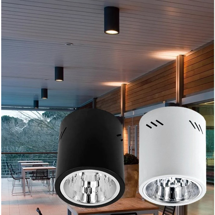 Wahome Surface Mounted Downlight Round Casing Ceiling Light E27 socket ...