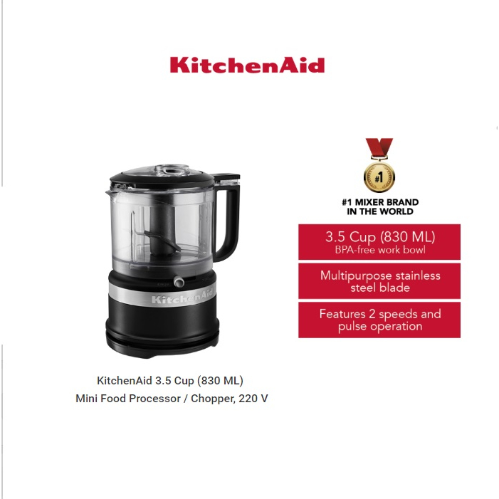 KitchenAid Mini Food Processor/Chopper 3.5 Cup/830 ML | Shopee Philippines
