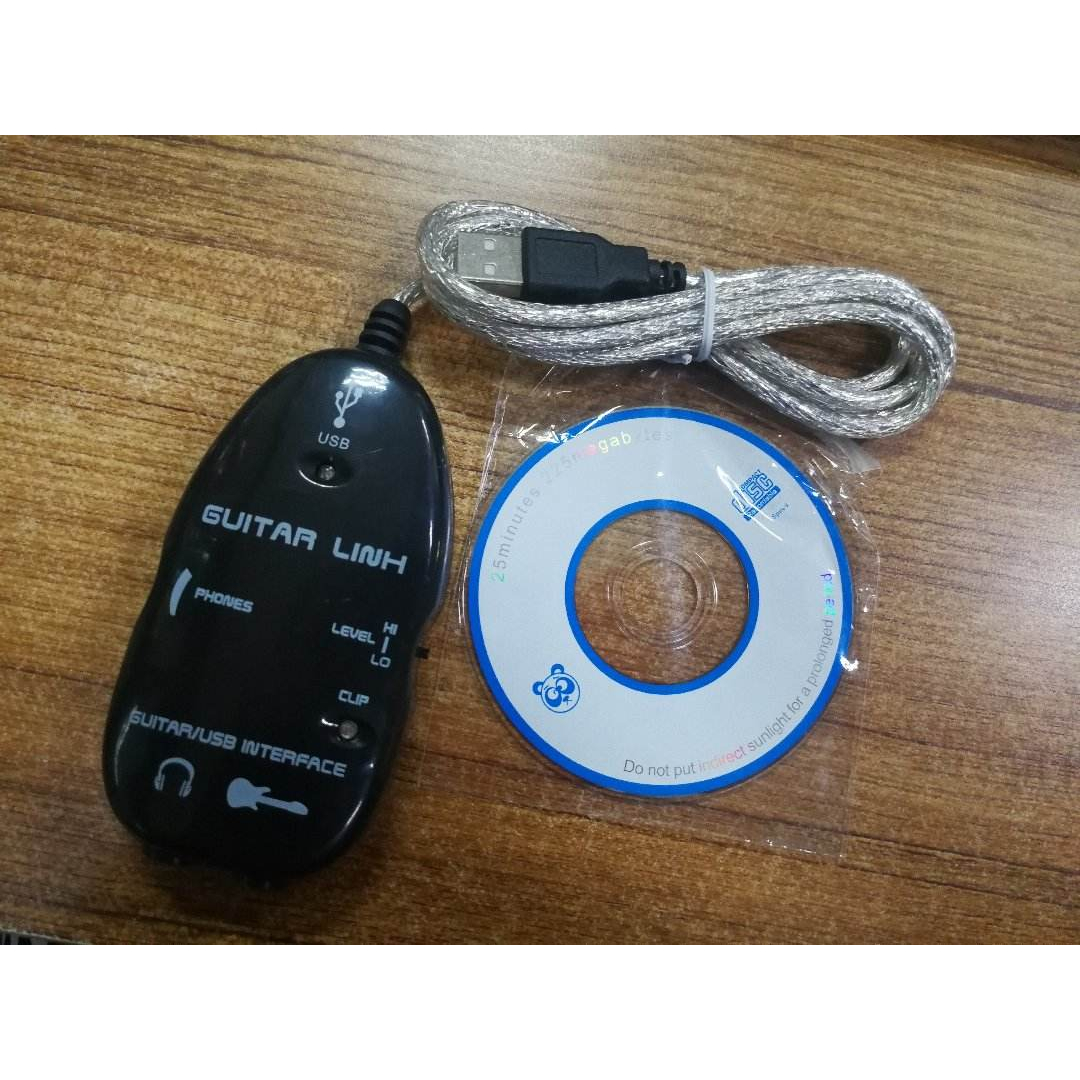 NEW USB GUITAR LINK ( GUITAR / USB INTERFACE CABLE BLACK | Shopee ...