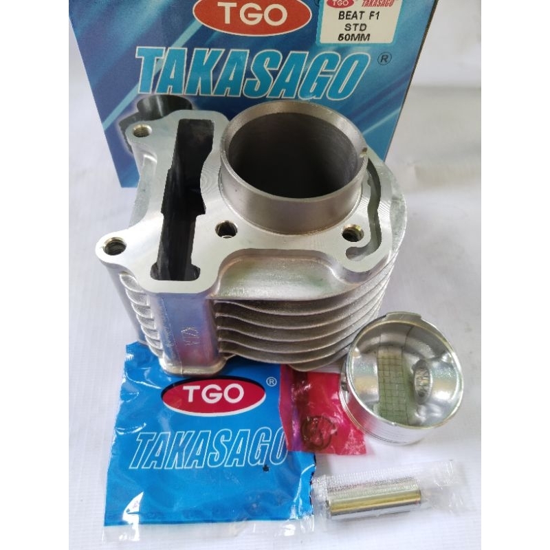 HONDA BEAT Fi VERSION-1 CYLINDER BLOCK W/PISTONKIT STD 50MM ORIGINAL ...