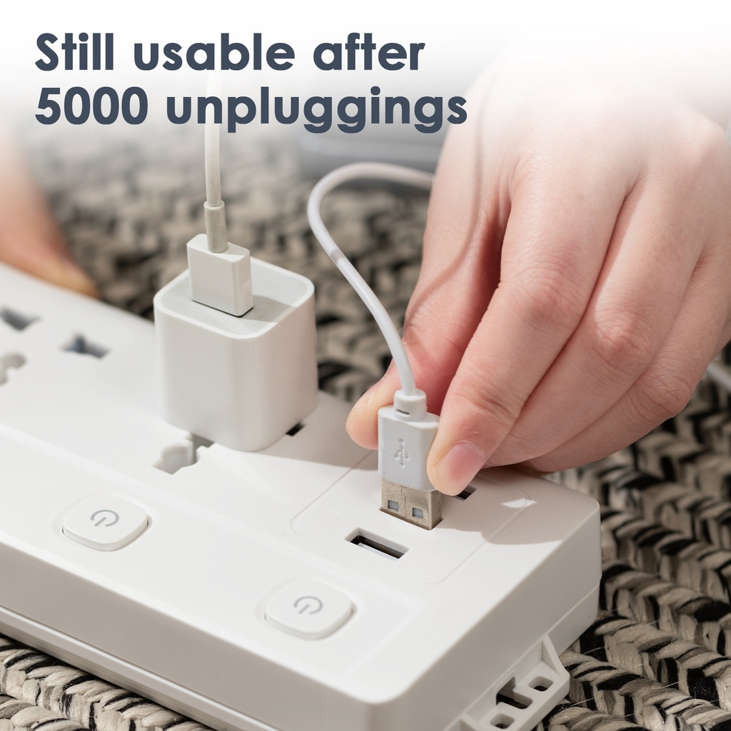 Deli Extension Cord with USB Port Multifunctional Power Strip Power ...