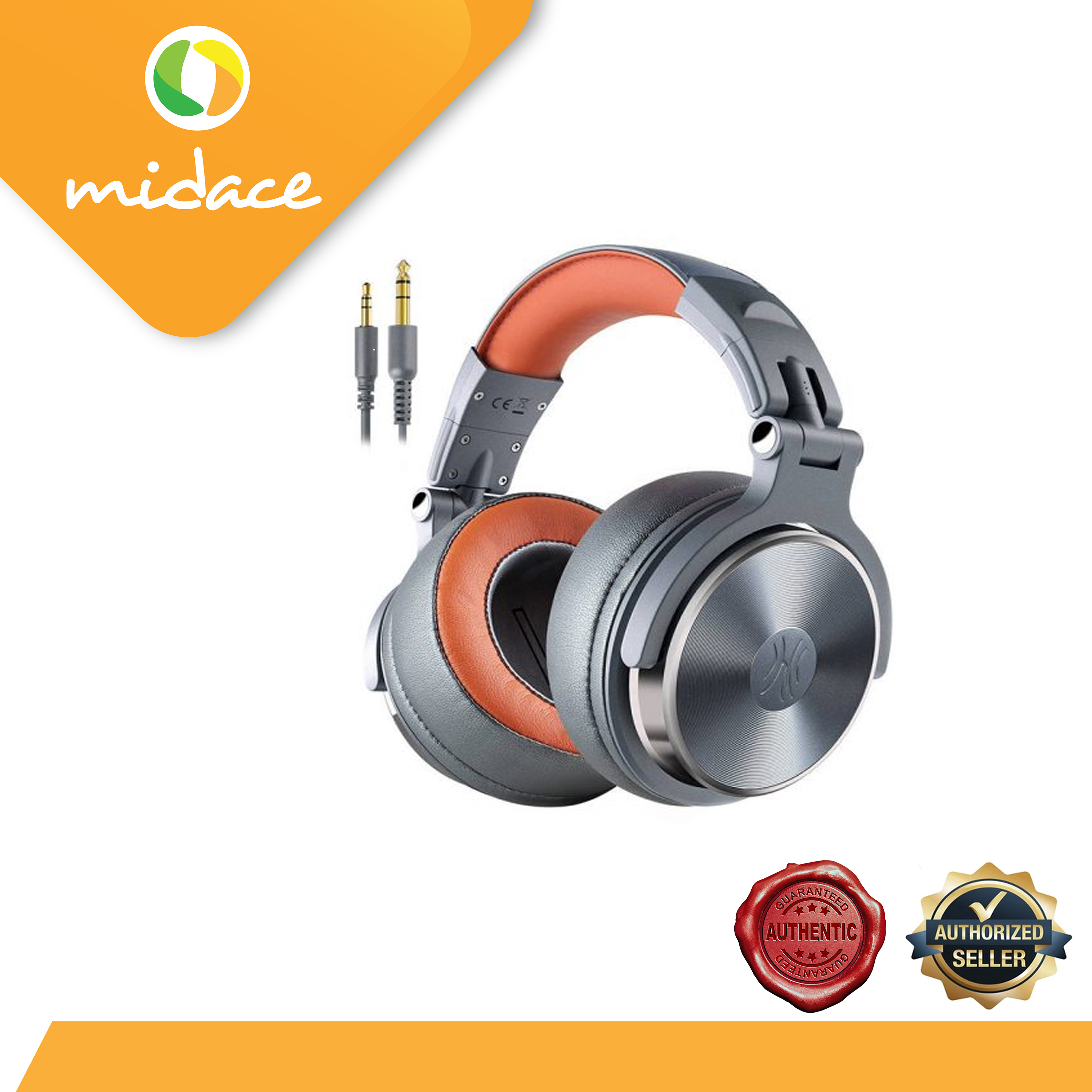 OneOdio / OneAudio Original Pro-50 Studio & Wired Headphones Hi-Res Audio (Gray Brown) | Shopee ...