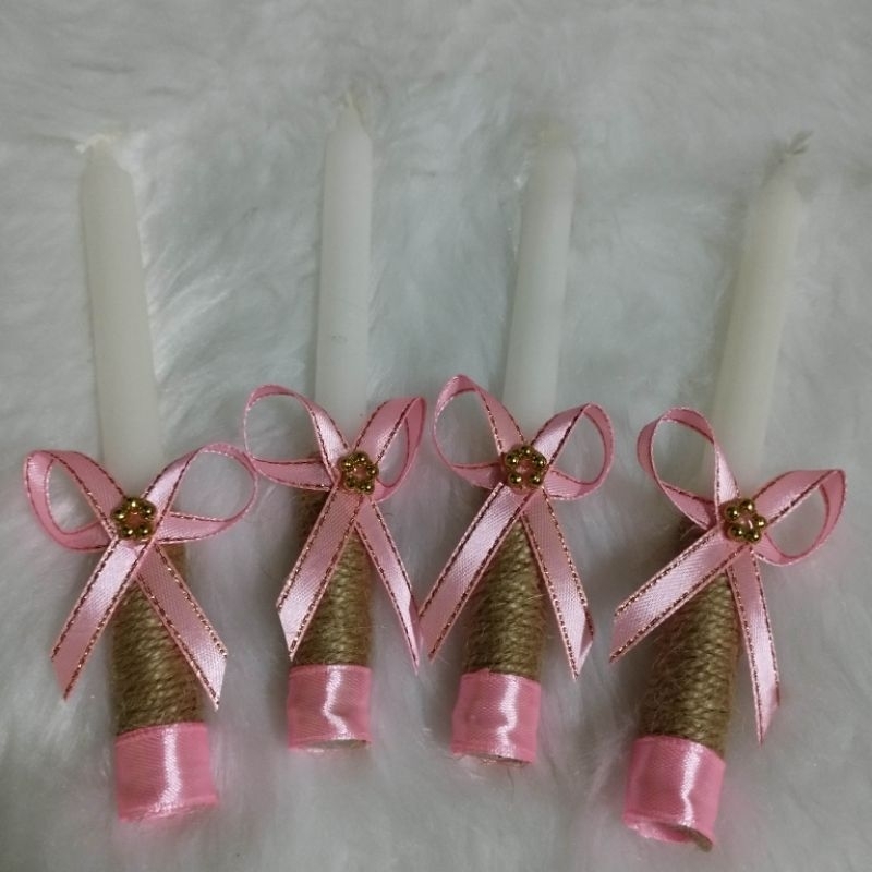 baptismal, debut candle, 7 birtday all occasion candles | Shopee ...