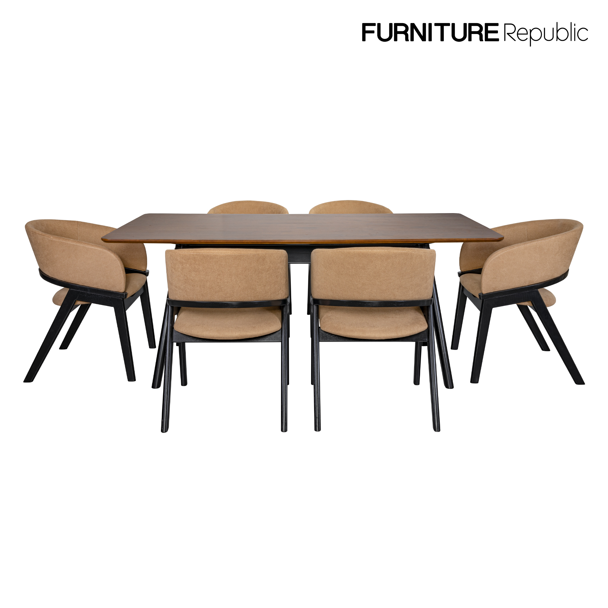 Furniture Republic Six Seater Dining Set 300030 | Shopee Philippines