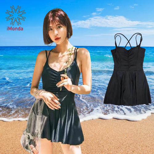 NEW BACKLESS SEXY Swim Dress Swimsuit Korean Swimwear with chest pad ...