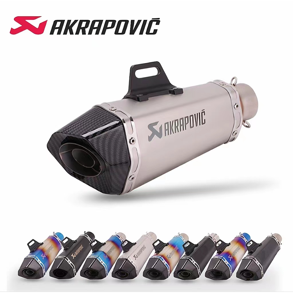 【ready stock】 Akrapovic Slant Exhaust Pipe Premium Quality (38-51mm ...