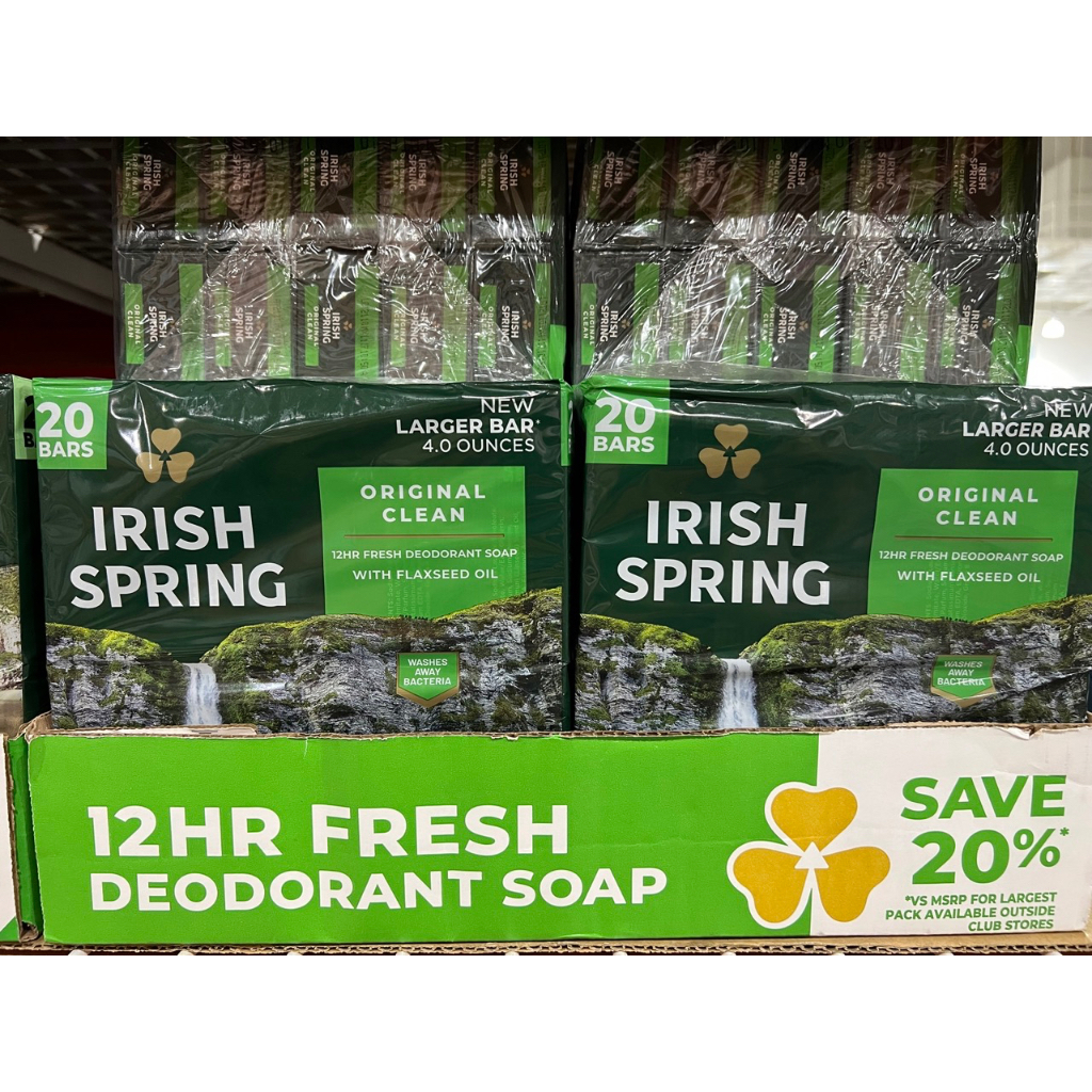 SELF CARE: Irish-Spring-Deodorant Bar Soap ORIGINAL & ALOE MIST 6/20 ...