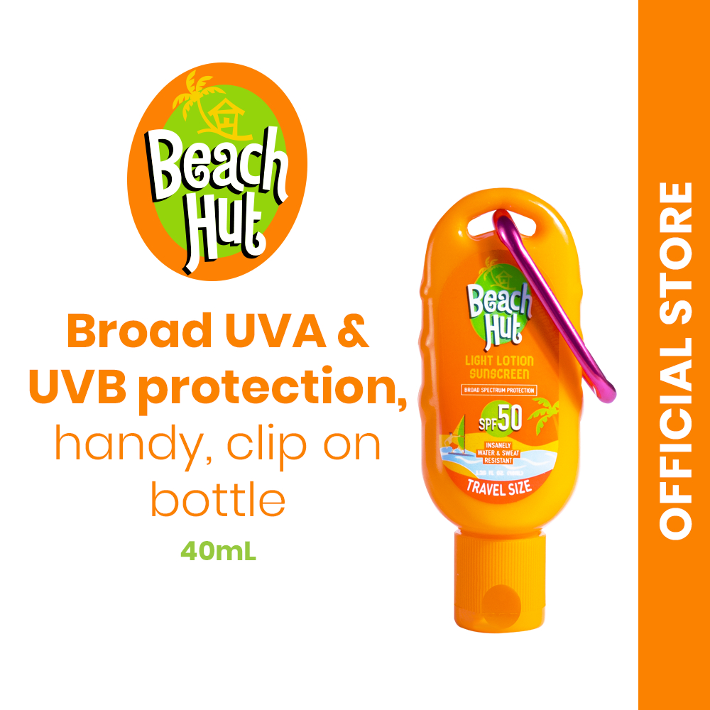 Beach Hut Sunblock SPF50 Light Lotion Sunscreen 40ml | Shopee Philippines