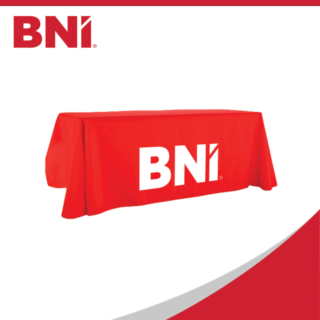 BNI 4-sided Closed Back Table Cloth (Red) | Shopee Philippines