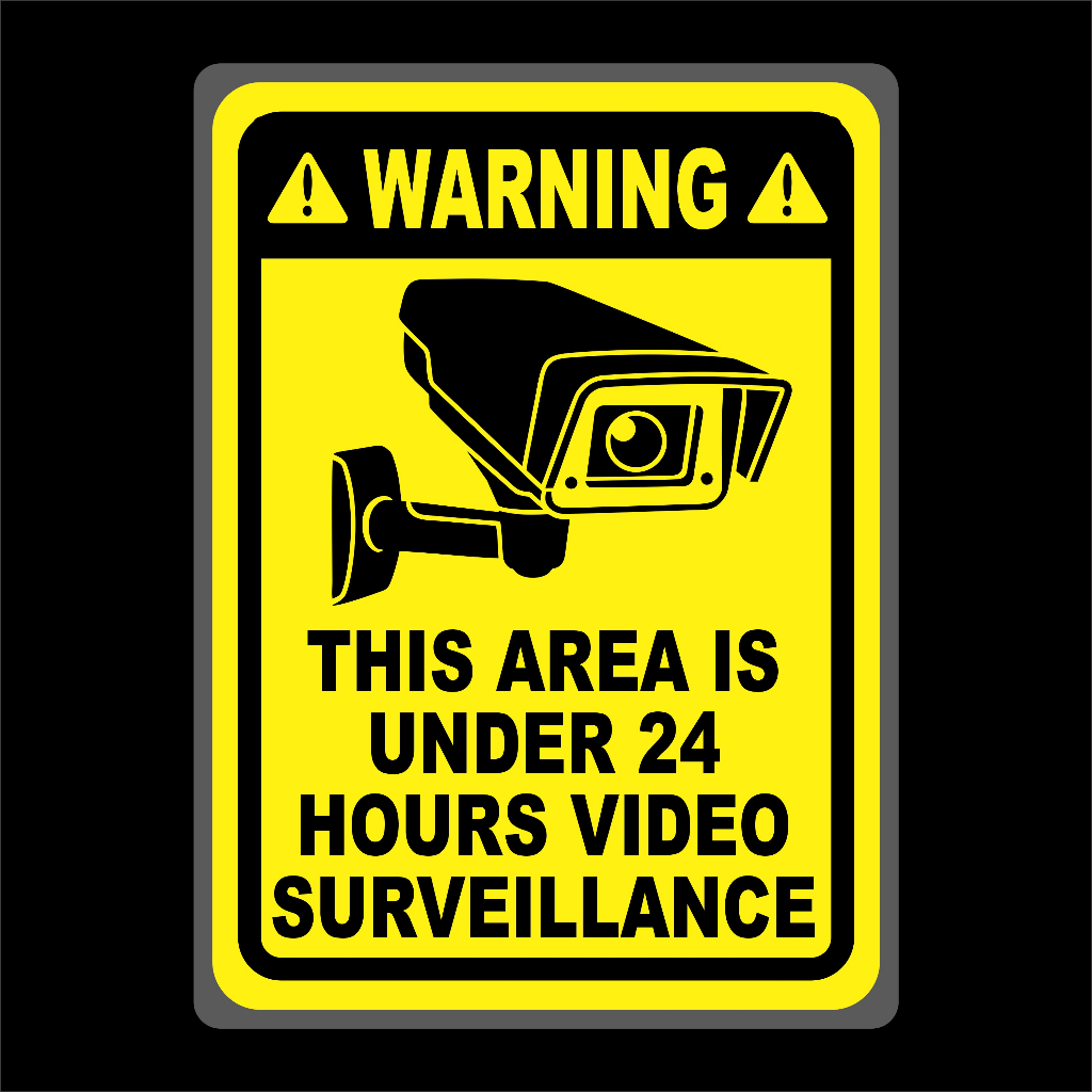 WARNING SIGNAGE CCTV, LAMINATED A4 SIZE SIGNAGE | Shopee Philippines