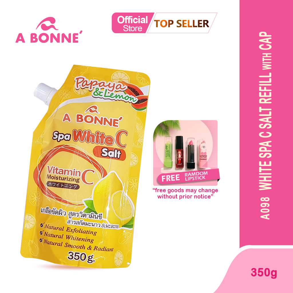 Abonne White Spa C Salt Papaya & Lemon 350g ( A098 ) | Shopee Philippines