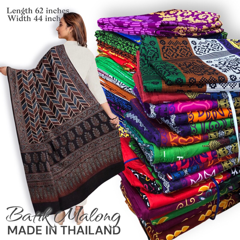 MALONG BATIK KUMOT BLANKET MALONG BATIK BRAND MADE IN THAILAND ETHNIC ...