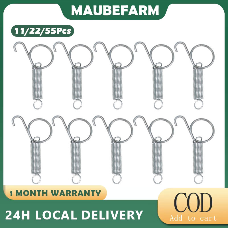 10Pcs Spring Lock For Door Cage Hook Metal Spring Chicken Quail Rabbit ...