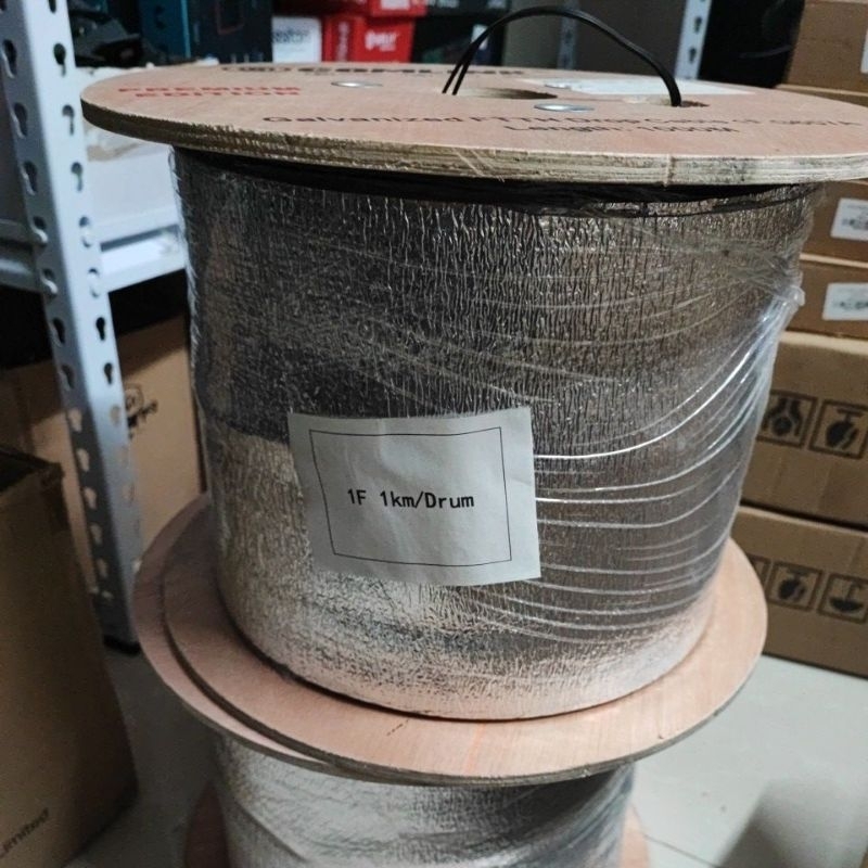 3 Steel Wire Single Core 1KM/2km FTTH Optical Drop Cable | Shopee ...