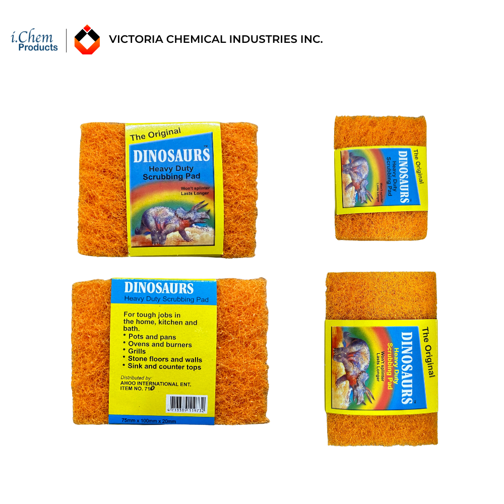 Scrubbing Pad Heavy Duty (Dinosaurs Brand) 8Cm X10Cm | 1 Piece | Vchem ...
