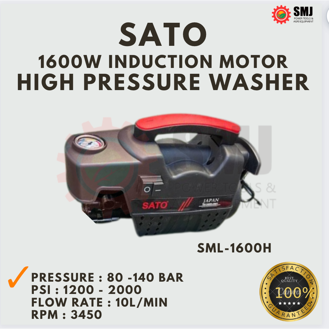 SALE! SATO Japan 2HP 1600w High Pressure Washer | Shopee Philippines