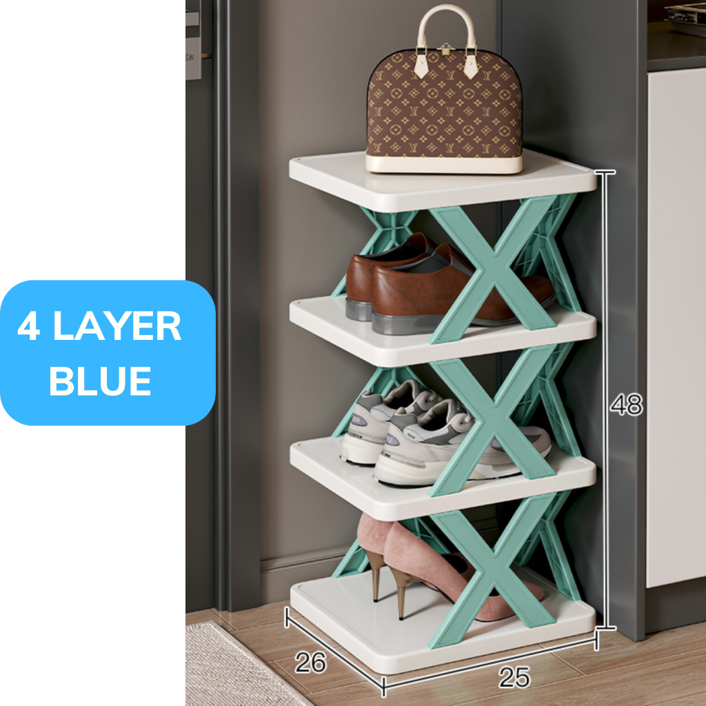 Simple Shoe Rack Multi layer Folding Save Space Stackable Organizer BTO ...