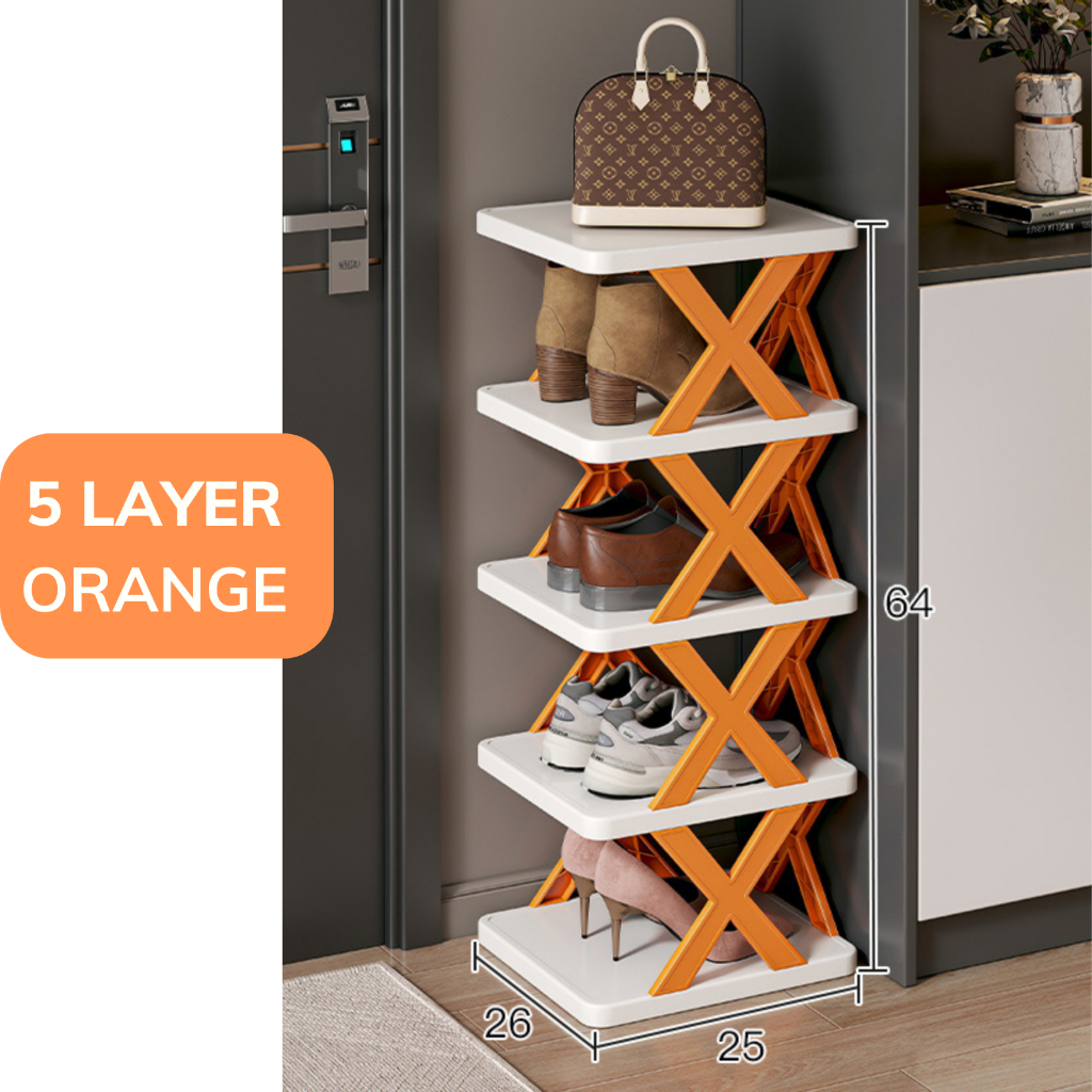 Simple Shoe Rack Multi layer Folding Save Space Stackable Organizer BTO ...