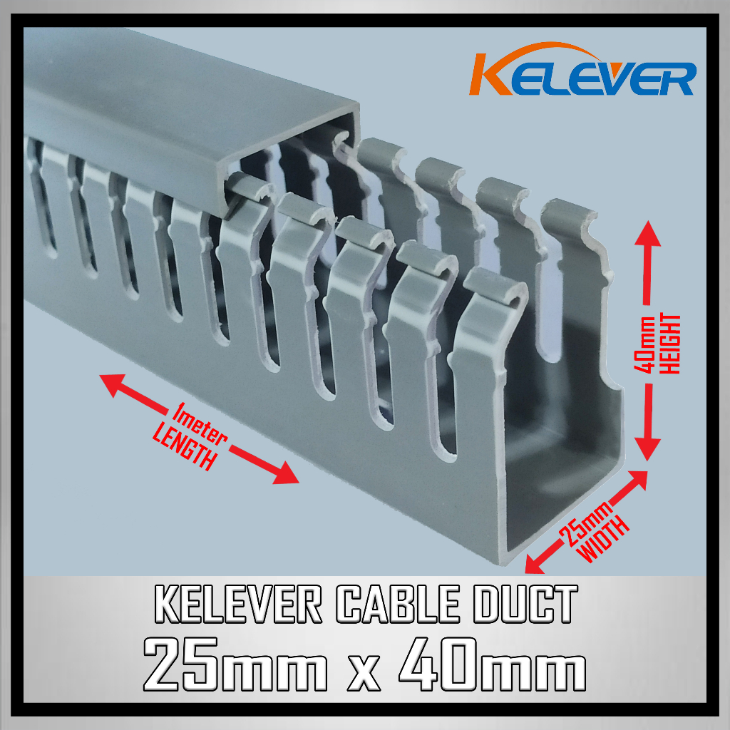 CABLE DUCT KELEVER BRAND / WIRE DUCT / CABLE MANAGEMENT | K TYPE SLOT ...