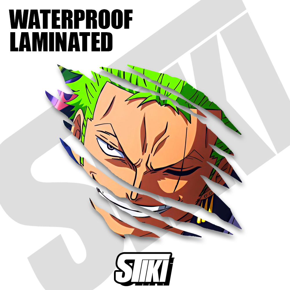 One Piece Zoro Scratch Kalmot Vinyl Sticker WATERPROOF | Shopee Philippines