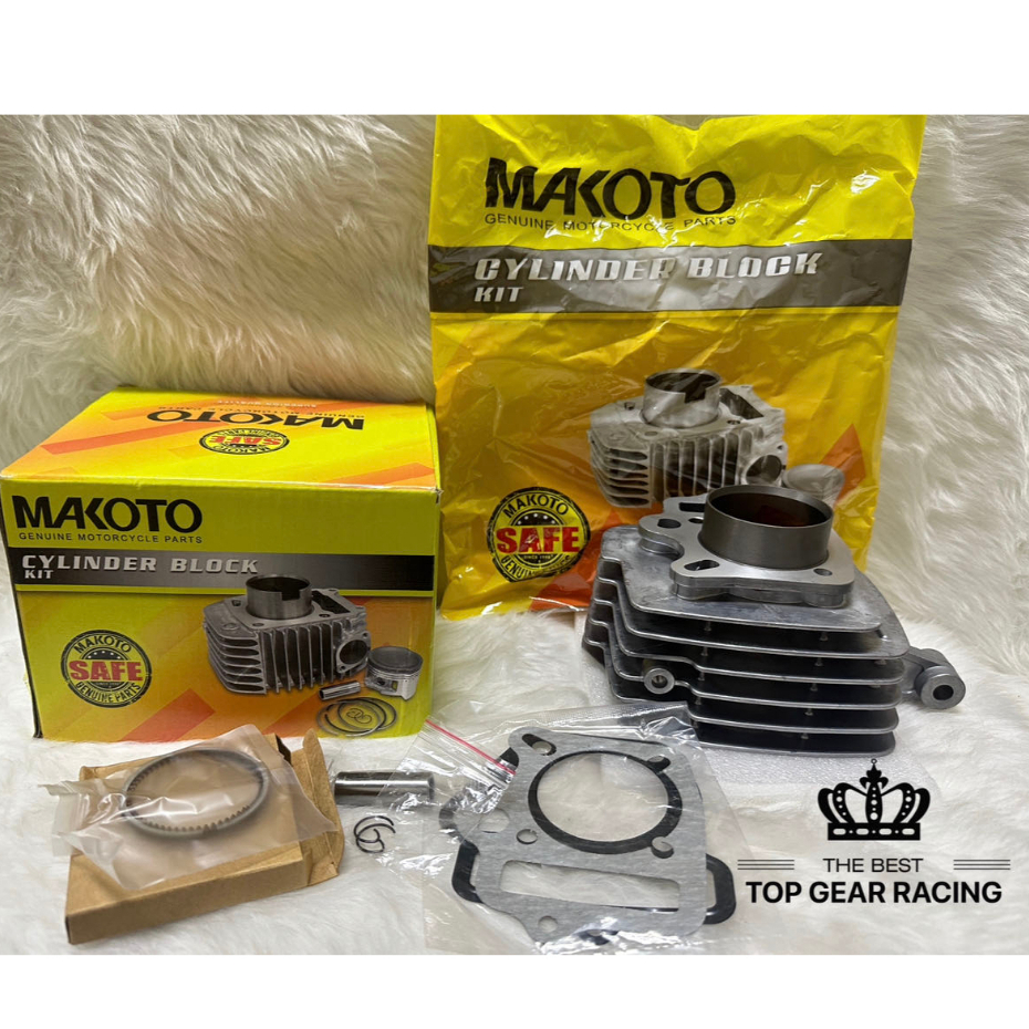 MAKOTO CYLINDER BLOCK KIT STD XRM WAVE CT100 MIO I 125 ORIGINAL ...