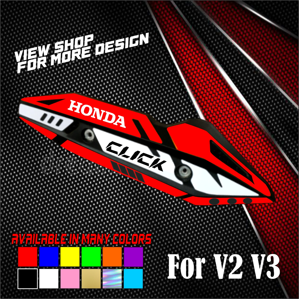 heatguard sticker only for honda click v2 v3 waterproof machine cut ...