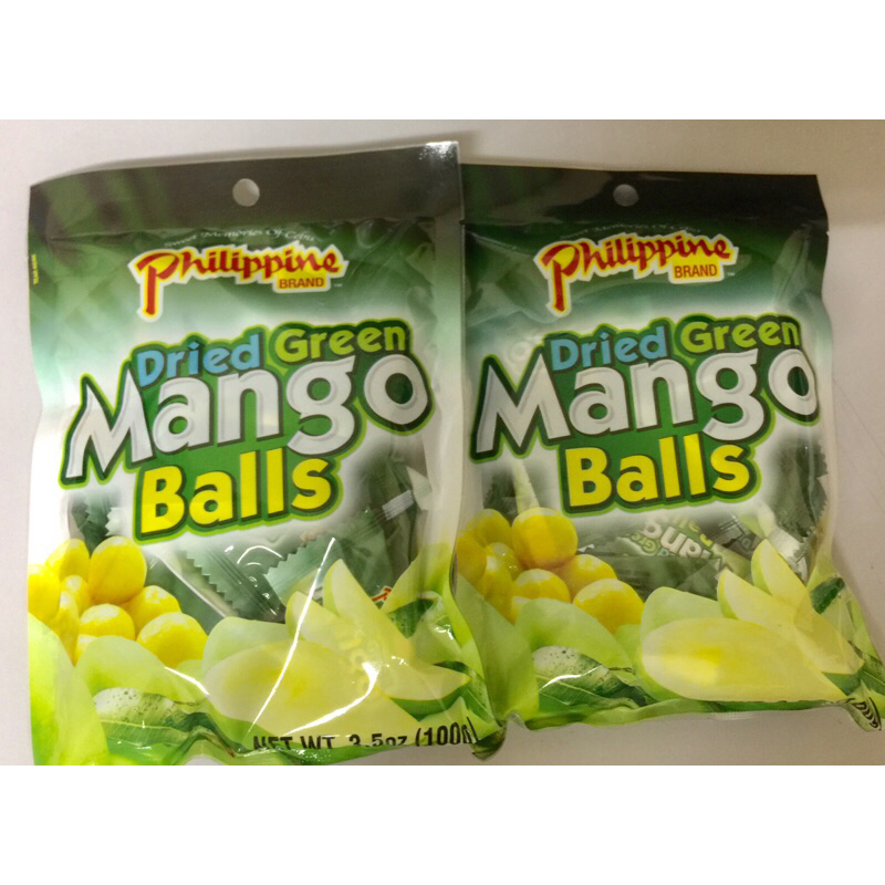 PHIL DRIED GREEN MANGO BALLS 100g | Shopee Philippines