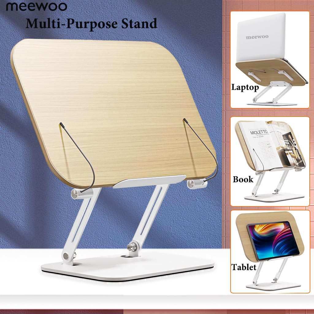 Meewoo Laptop Stand With Fan Aluminum Adjustable Laptop Stand Laptop ...