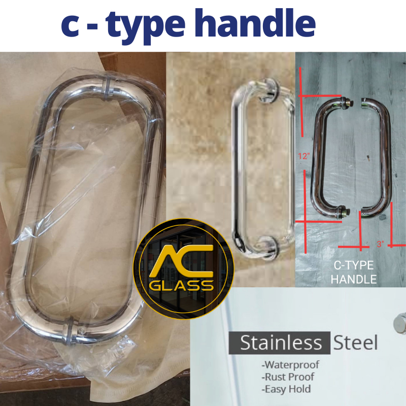 AC GLASS: C TYPE Stainless Handle | Shopee Philippines