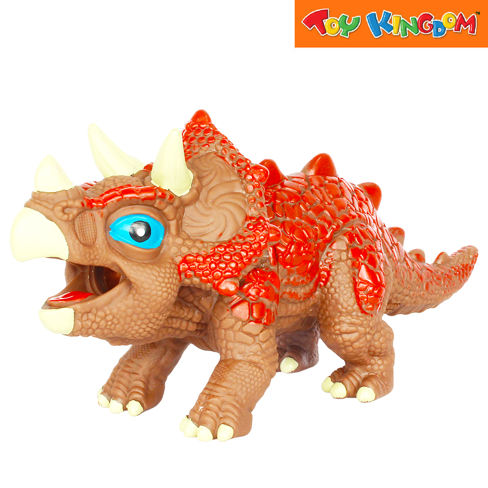 Stomp and Chomp Triceratops Brown Dino Figure | Shopee Philippines