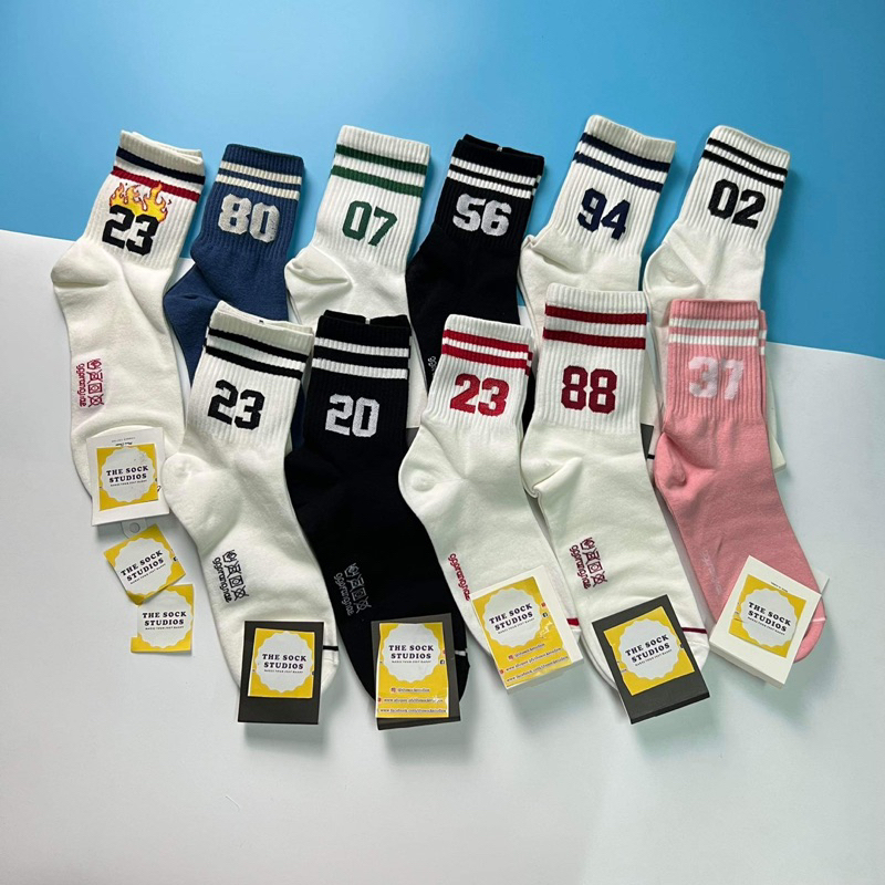 Korean Socks - Numbers Number Socks - Iconic Socks | Shopee Philippines