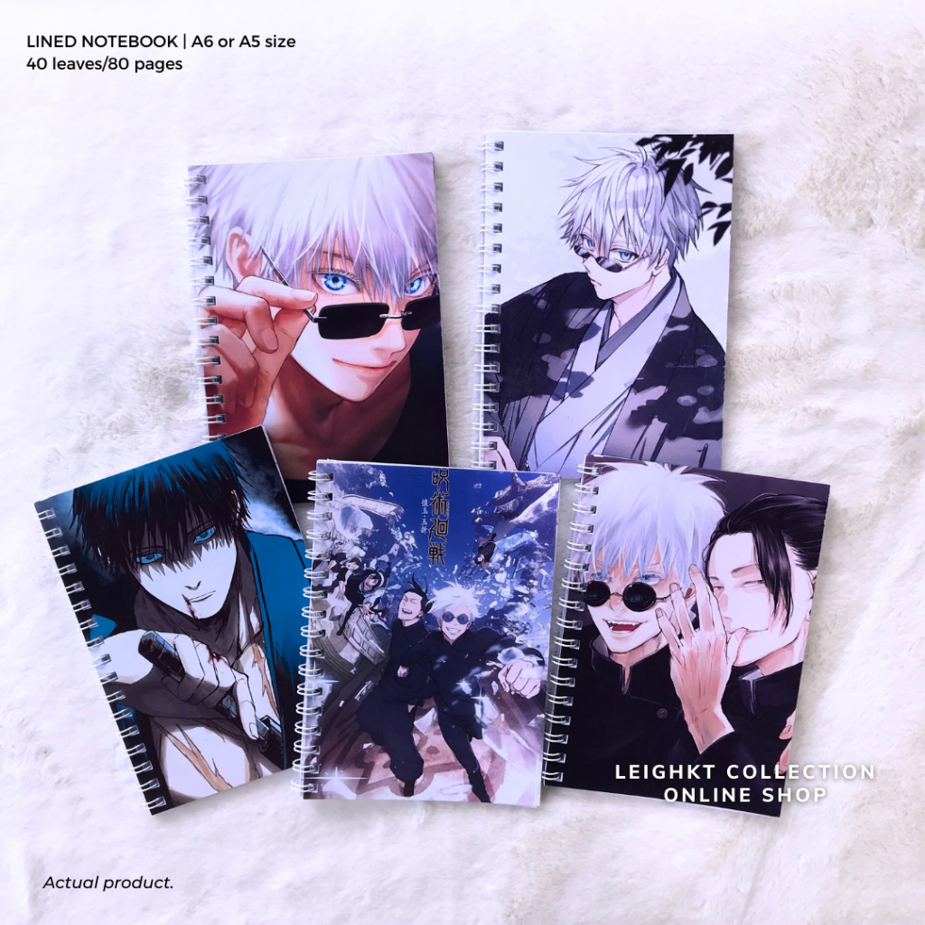 Leighkt | Jujutsu Kaisen Anime Notebook Gojo Geto Toji Fushiguro ...